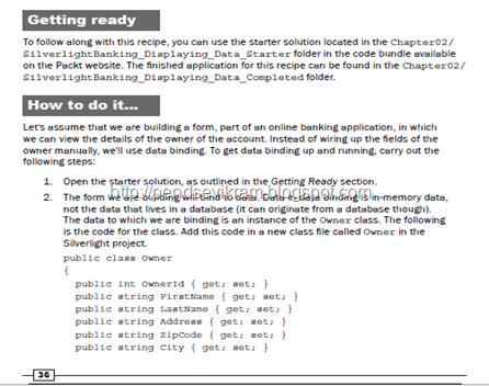 Explore .NET with Vikram Pendse: Microsoft Silverlight 4 Data and Services Cookbook By PACKT ...
